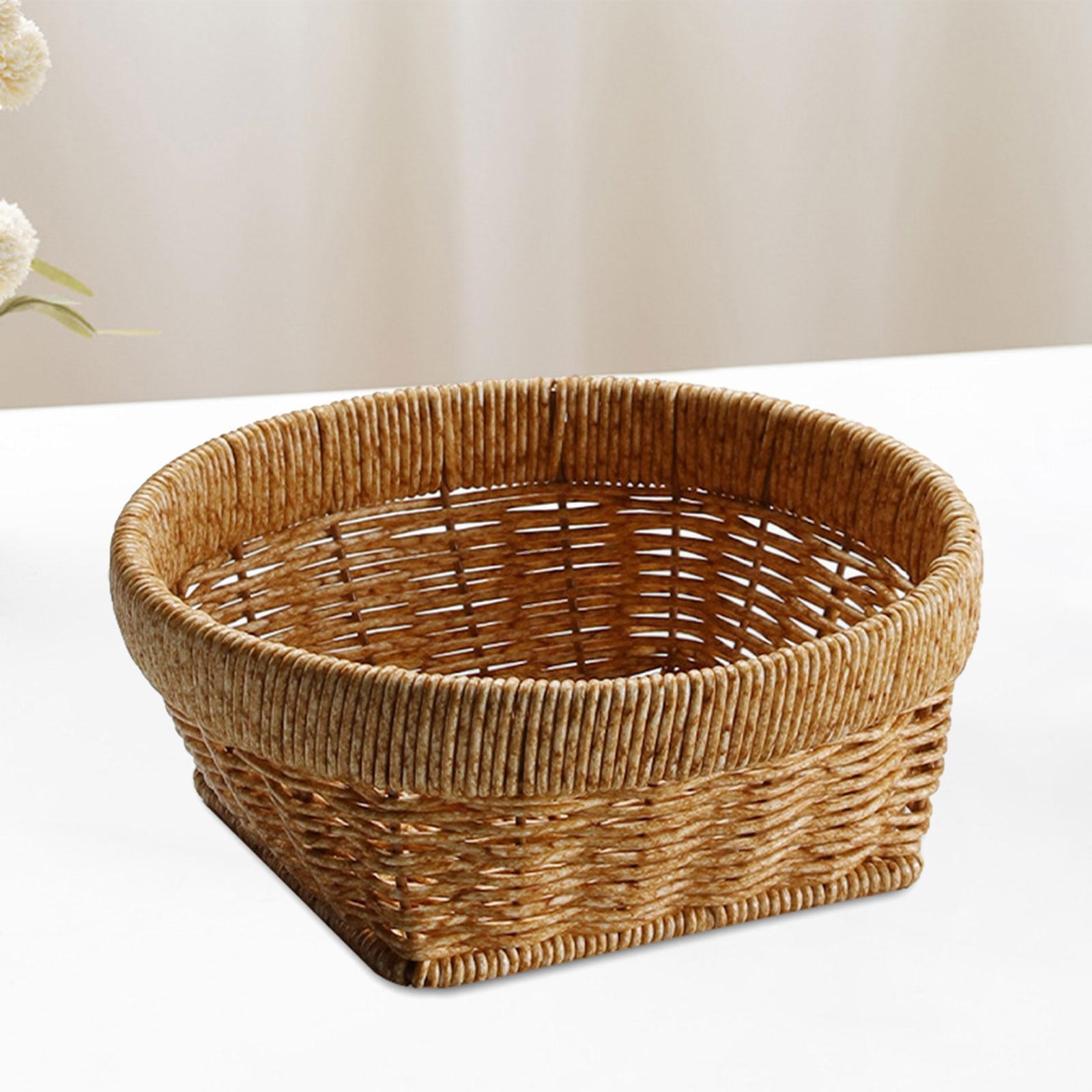 Tongina Handwoven Fruit Basket, Serving Tray Basket Farmhouse Fruit ...