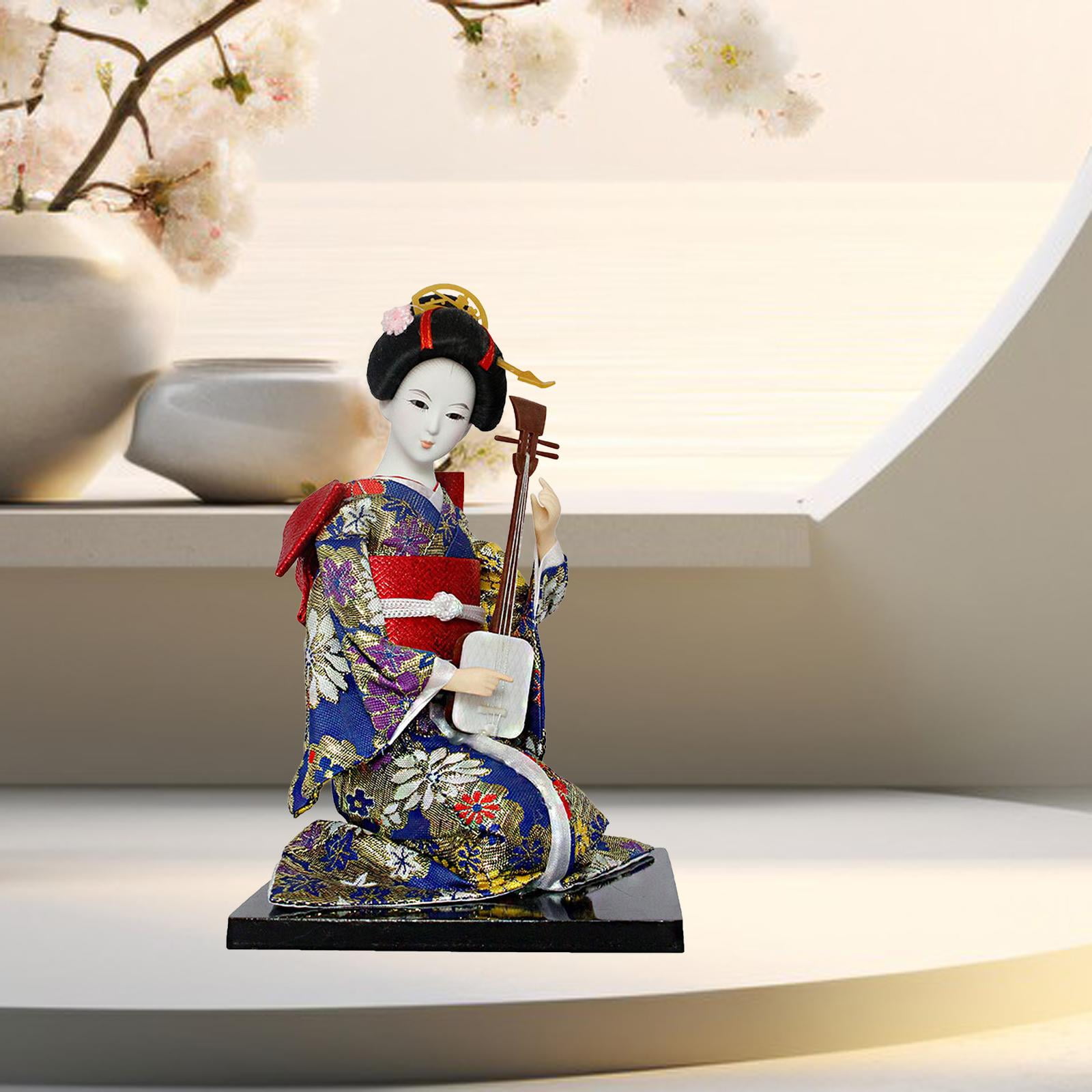 Tongina Japanese Geisha Kimono Dolls, 12 inch Traditional Ornament Lady ...