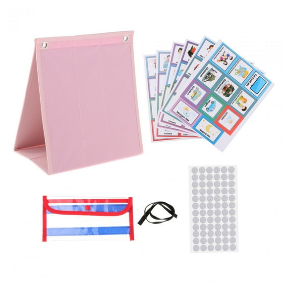 Tongina Kids Daily Visual Schedule Reusable Pocket Chart for Home ...