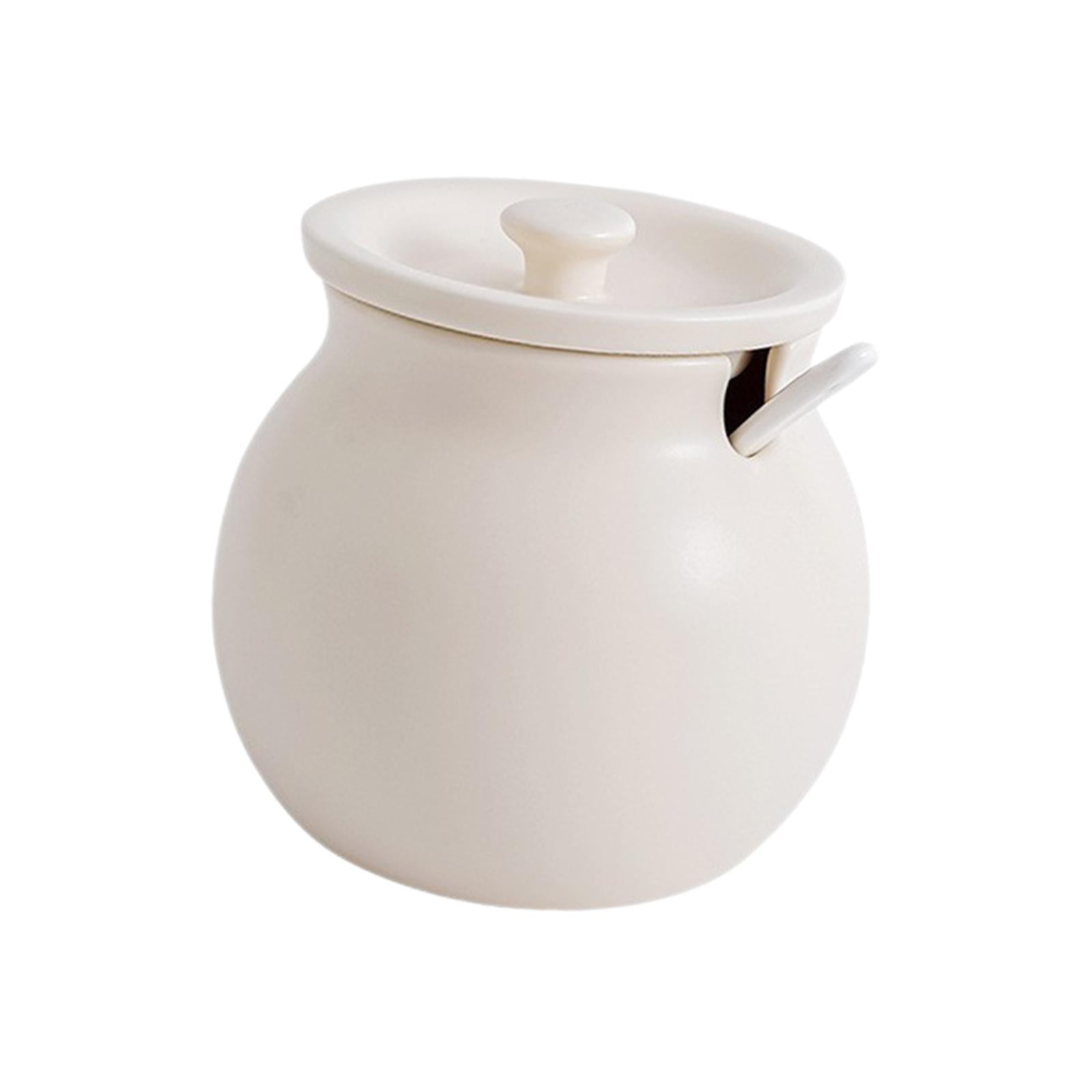 Tongina Kitchen Container Ceramic Canister with Lid Spoon Accessories ...