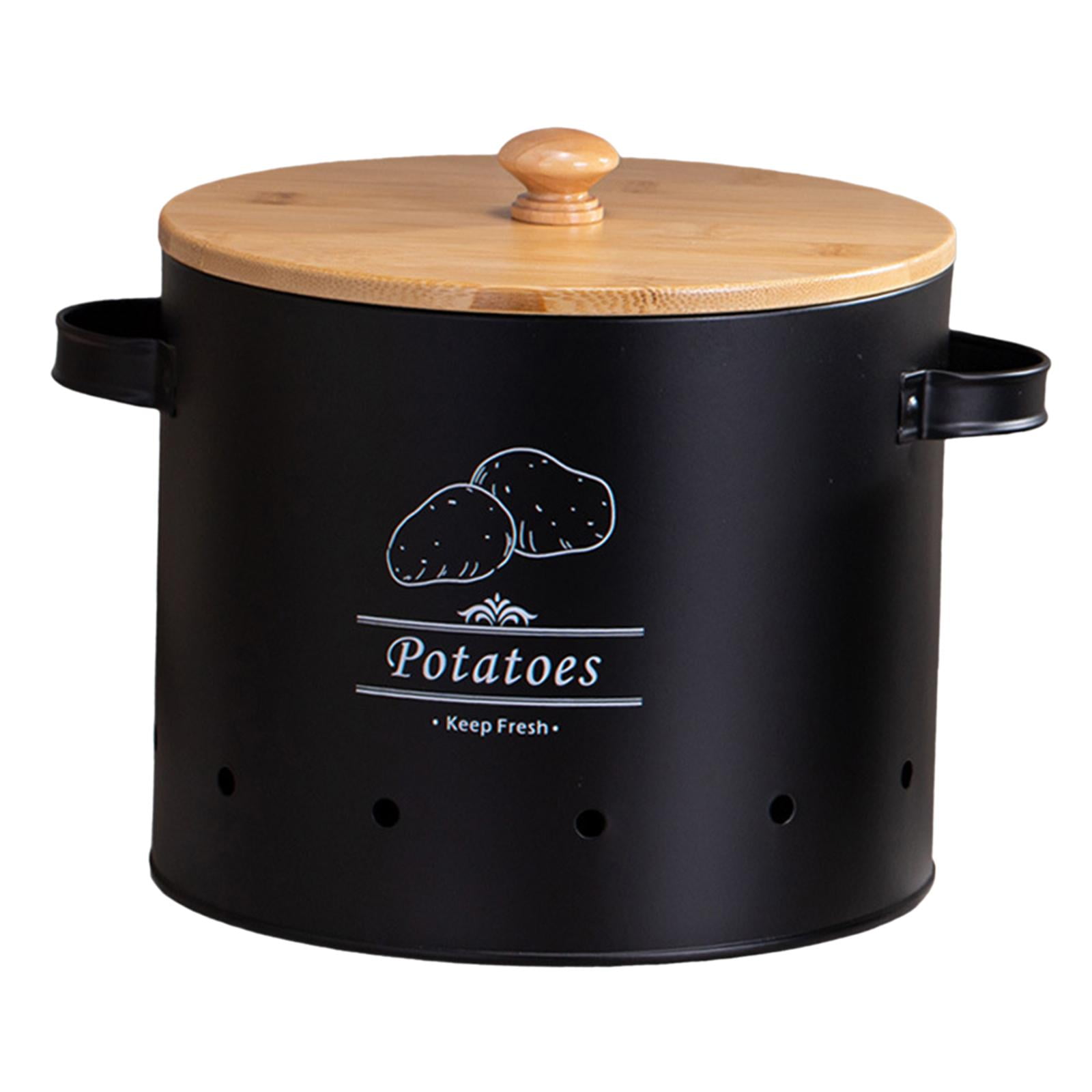 Tongina Kitchen Vegetable Storage Tin Metal Potato Onion Garlic Storage ...