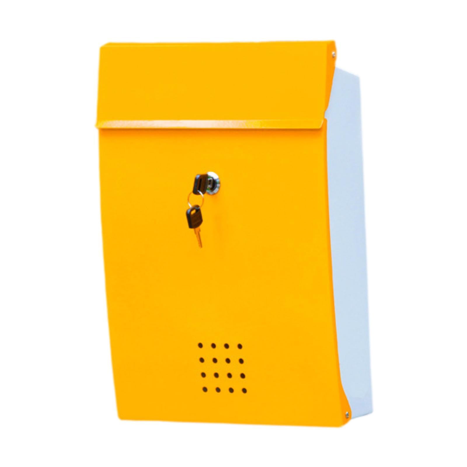 Tongina Locking Mailbox Wall Mounted Key Drop Box Large Capacity Wall ...