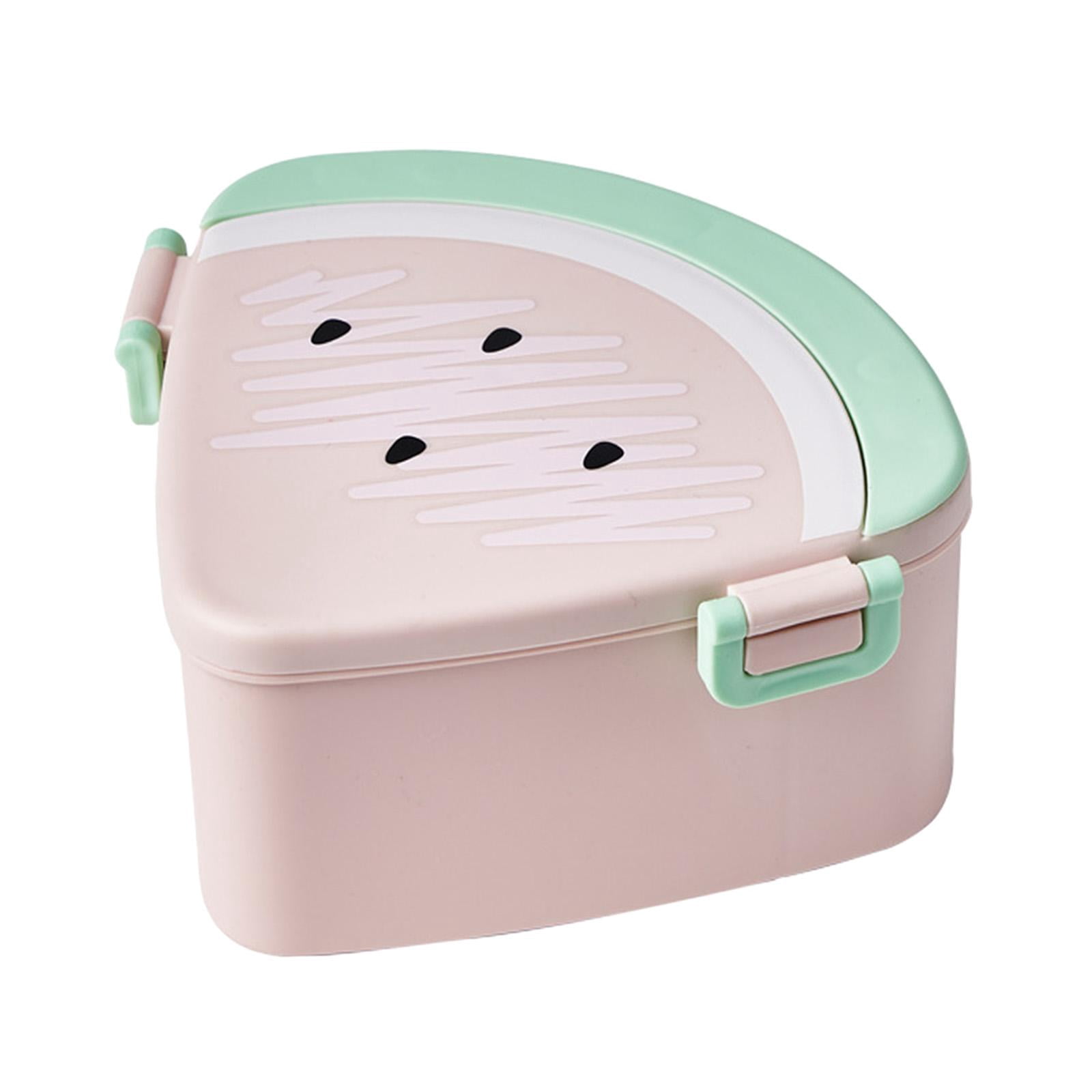 Tongina Lunch Box Fruits Bento Box Watermelon Shaped Divided ...