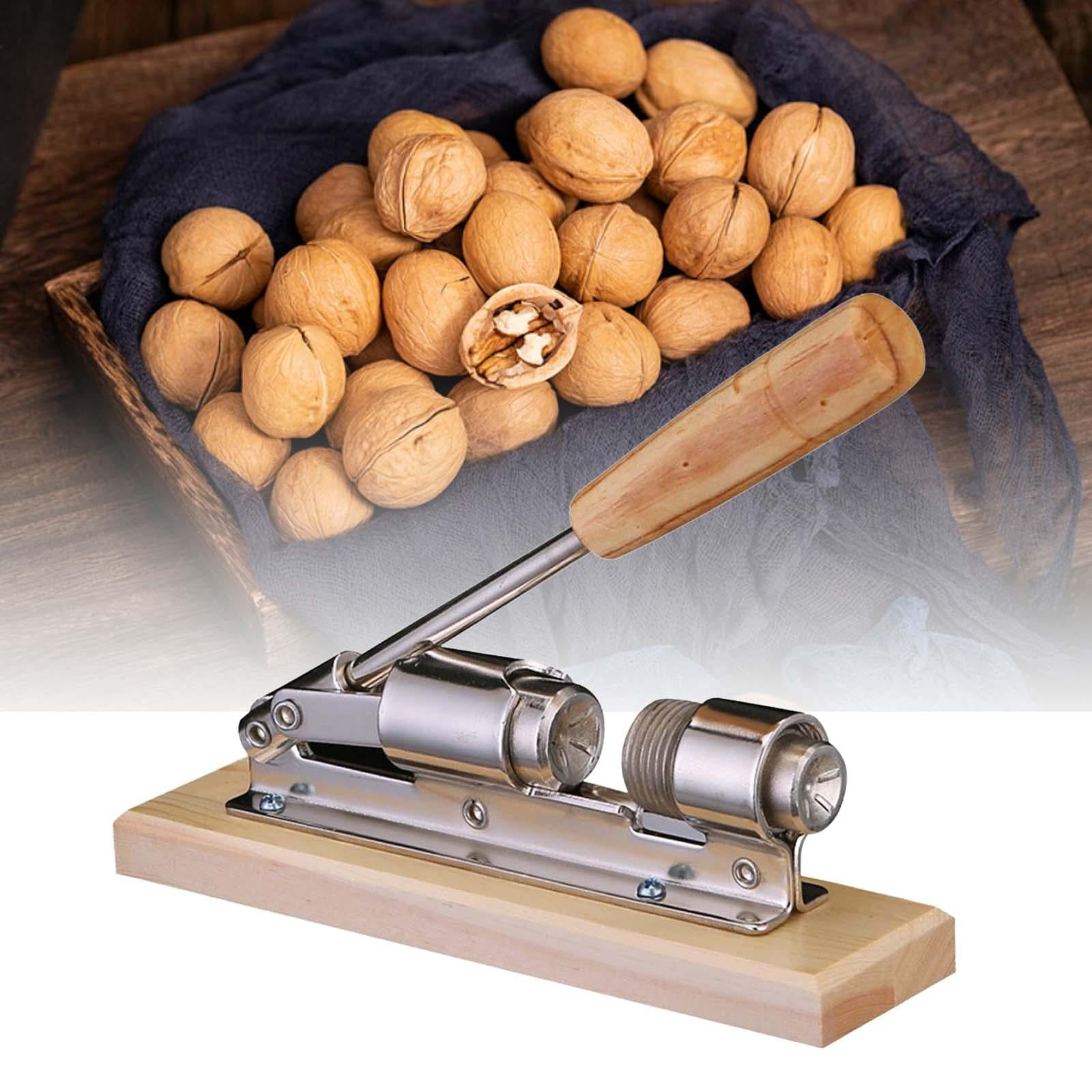 Tongina Manual Nutcracker Heavy Duty with Wood Base Handle Lightweight ...