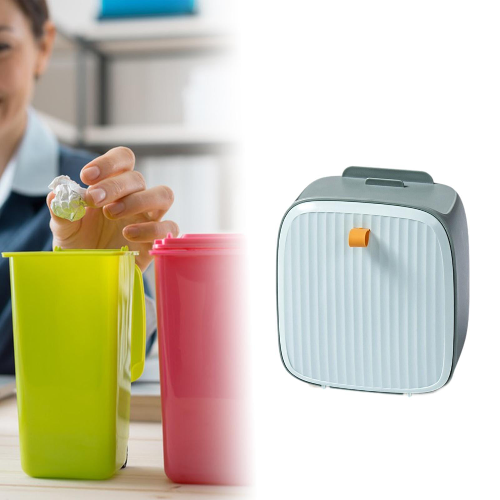 Tongina Mini Trash Can Desktop Garbage Can Rubbish Container Bucket ...