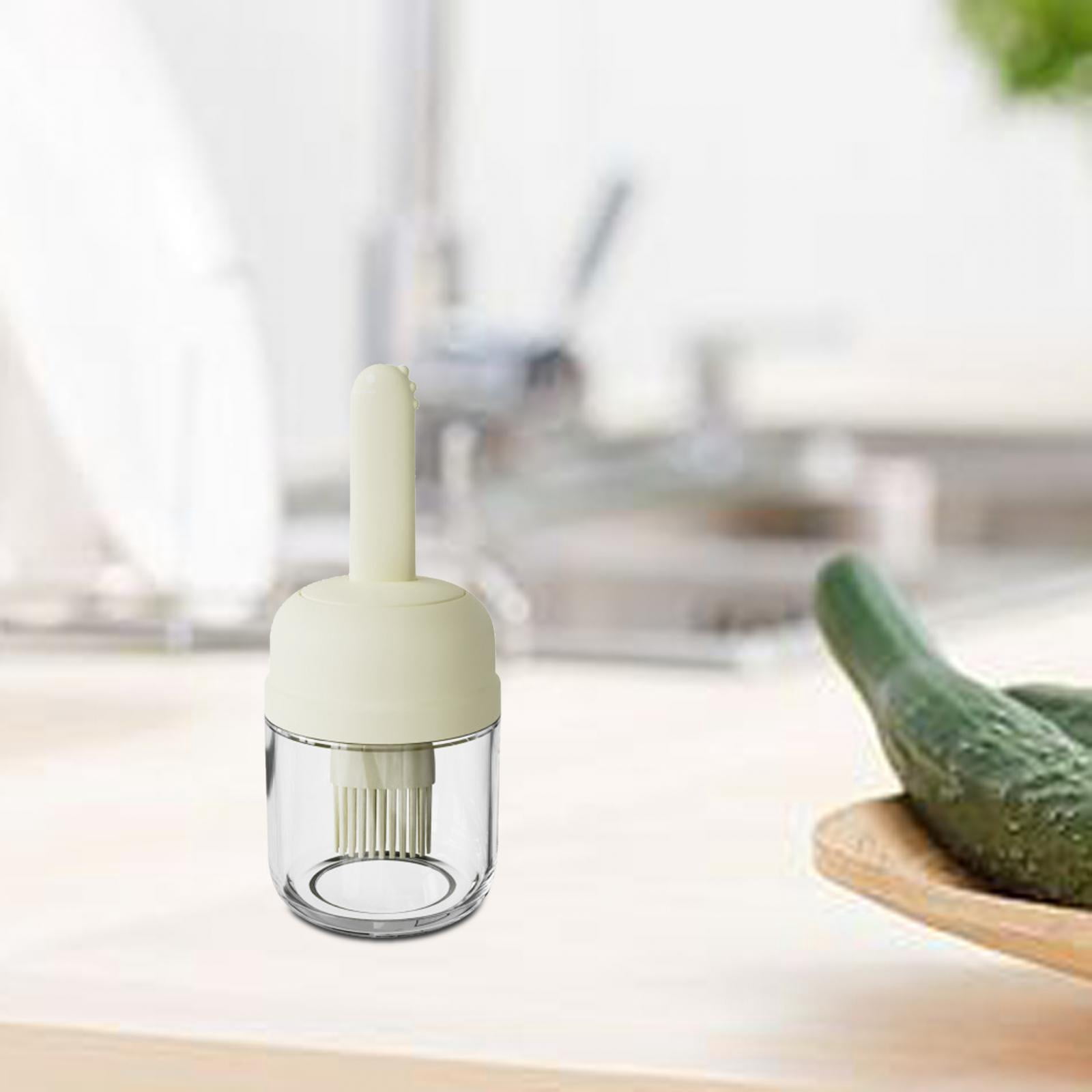 Tongina Oil Bottle and Silicone Brush Set Glass Oil Dispenser Bottle ...