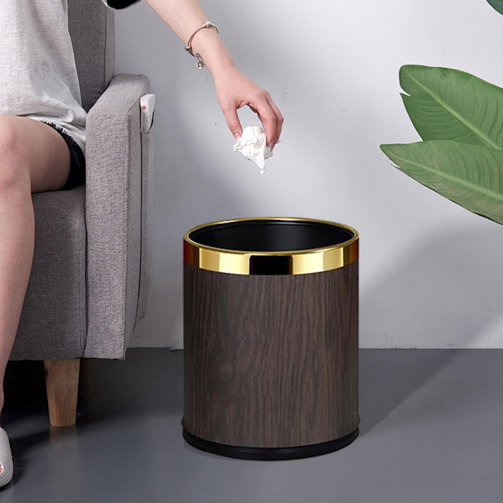 Tongina Open Top Trash Can Kitchen Trash Bin Lightweight Simple Dustbin ...