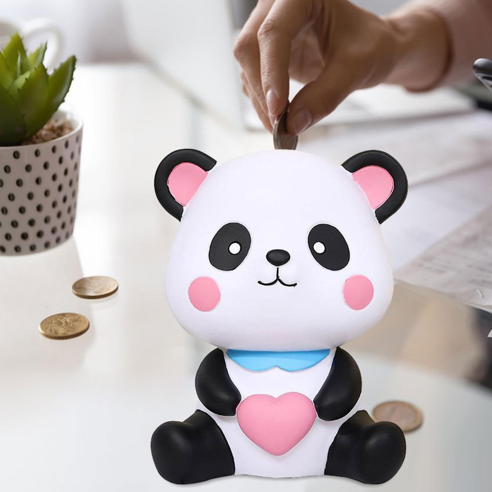 Tongina Panda Sculpture Piggy Bank Cartoon Valentine's Day Ornament ...