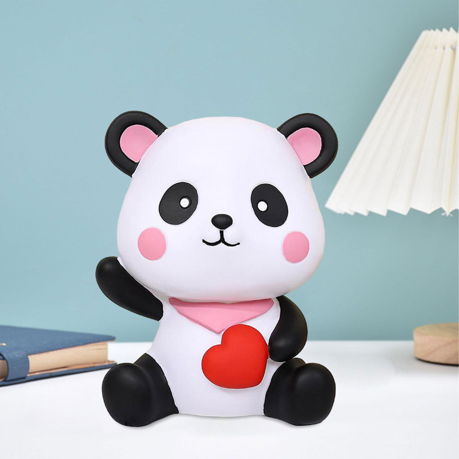 Tongina Panda Sculpture Piggy Bank Cartoon Valentine's Day Ornament ...