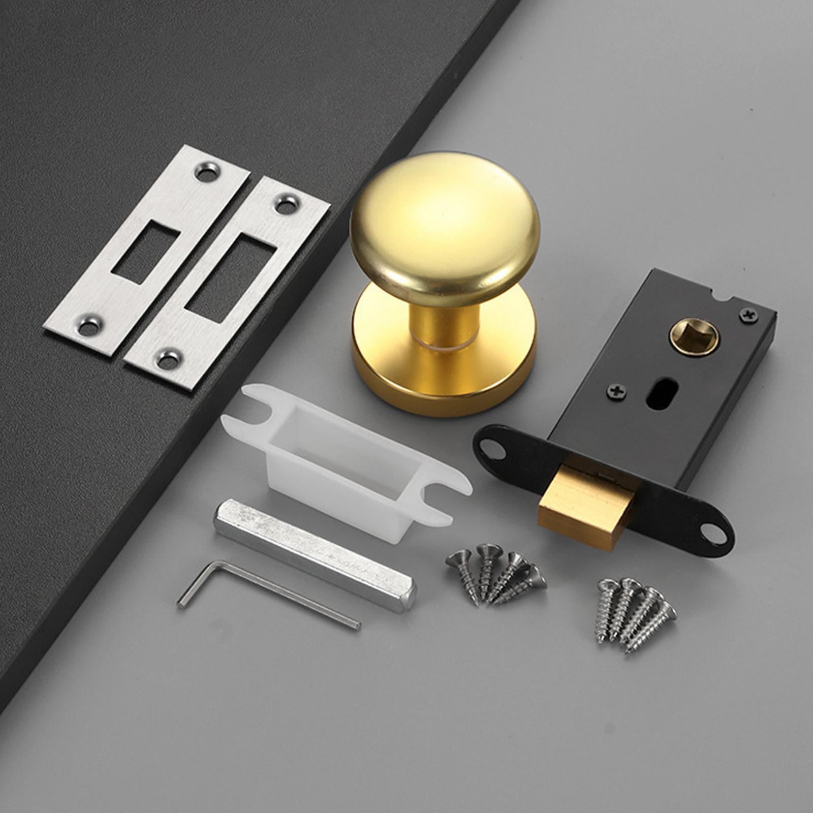 Tongina Passage Door Knob, Round Doorknob, Single Side Hidden Lock ...