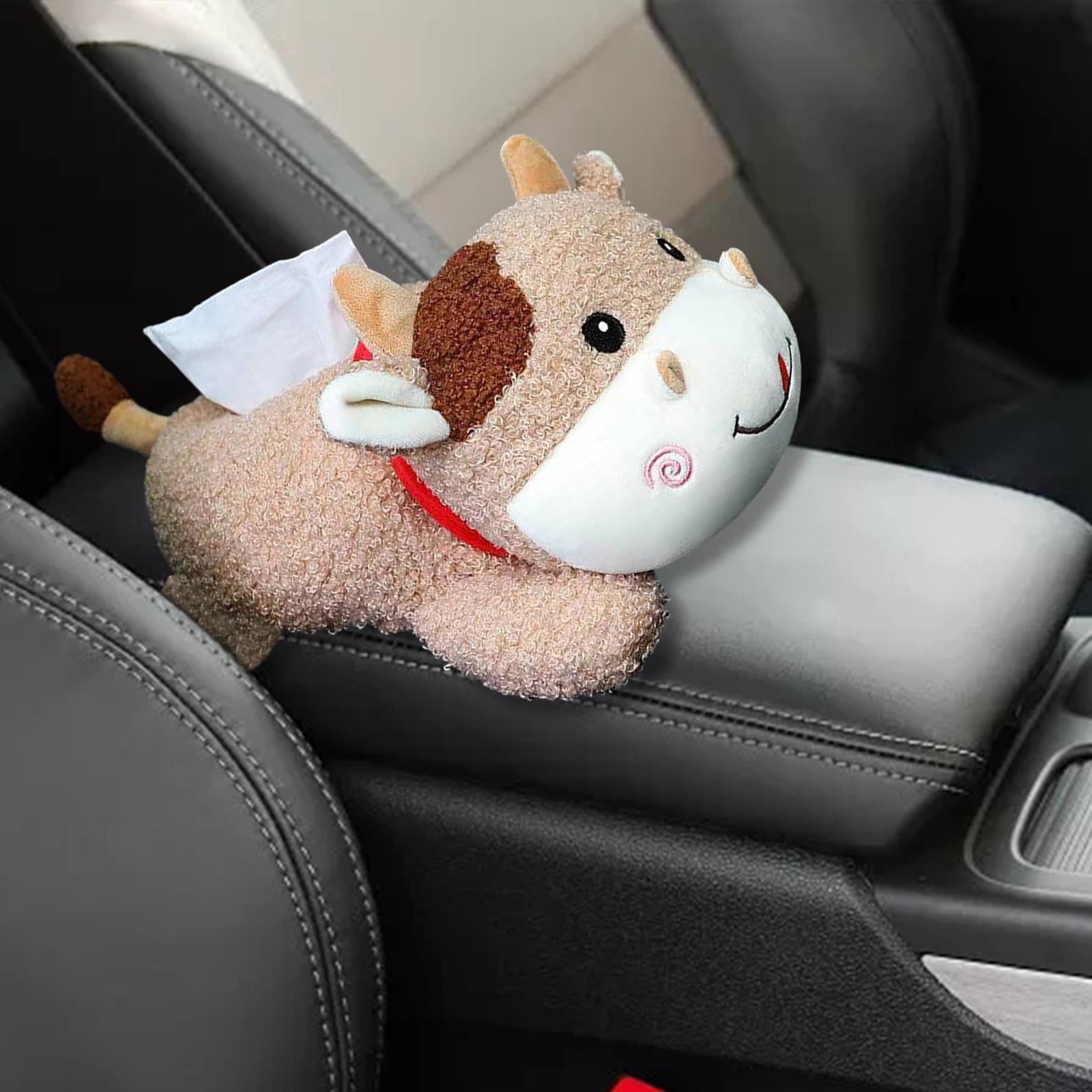 Tongina Plush Car Tissue Holder Hanging Tissue Box Interior Decoration ...