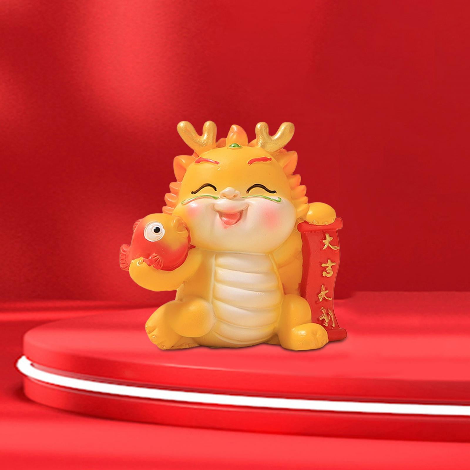Tongina Resin Chinese Dragon Statue Dragon Sculpture Cute Creative ...