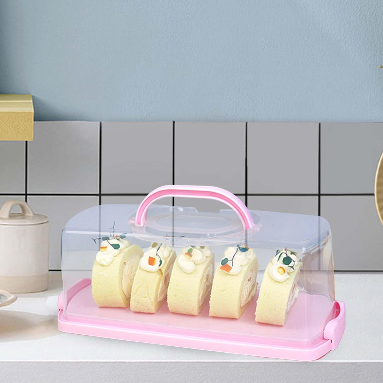 Tongina Roll Cake Box Cake Storage Container Loaf Cookie Boxes Sturdy ...