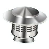 BENTISM Chimney Cap 6-inch 304 Stainless Steel Round Roof Rain Cap ...
