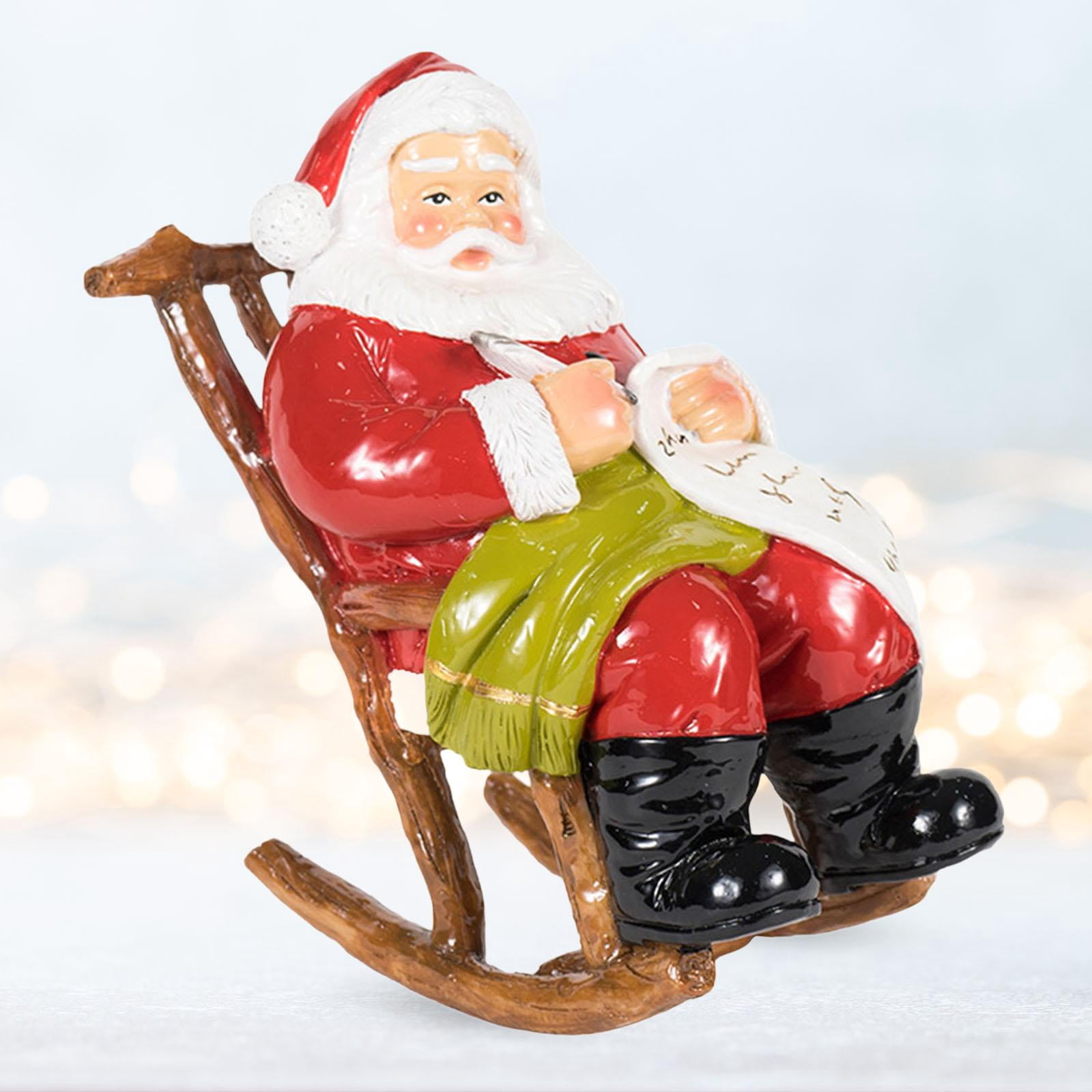 Tongina Santa Claus Figurine Resin Statue Collectible Xmas Gift Party ...