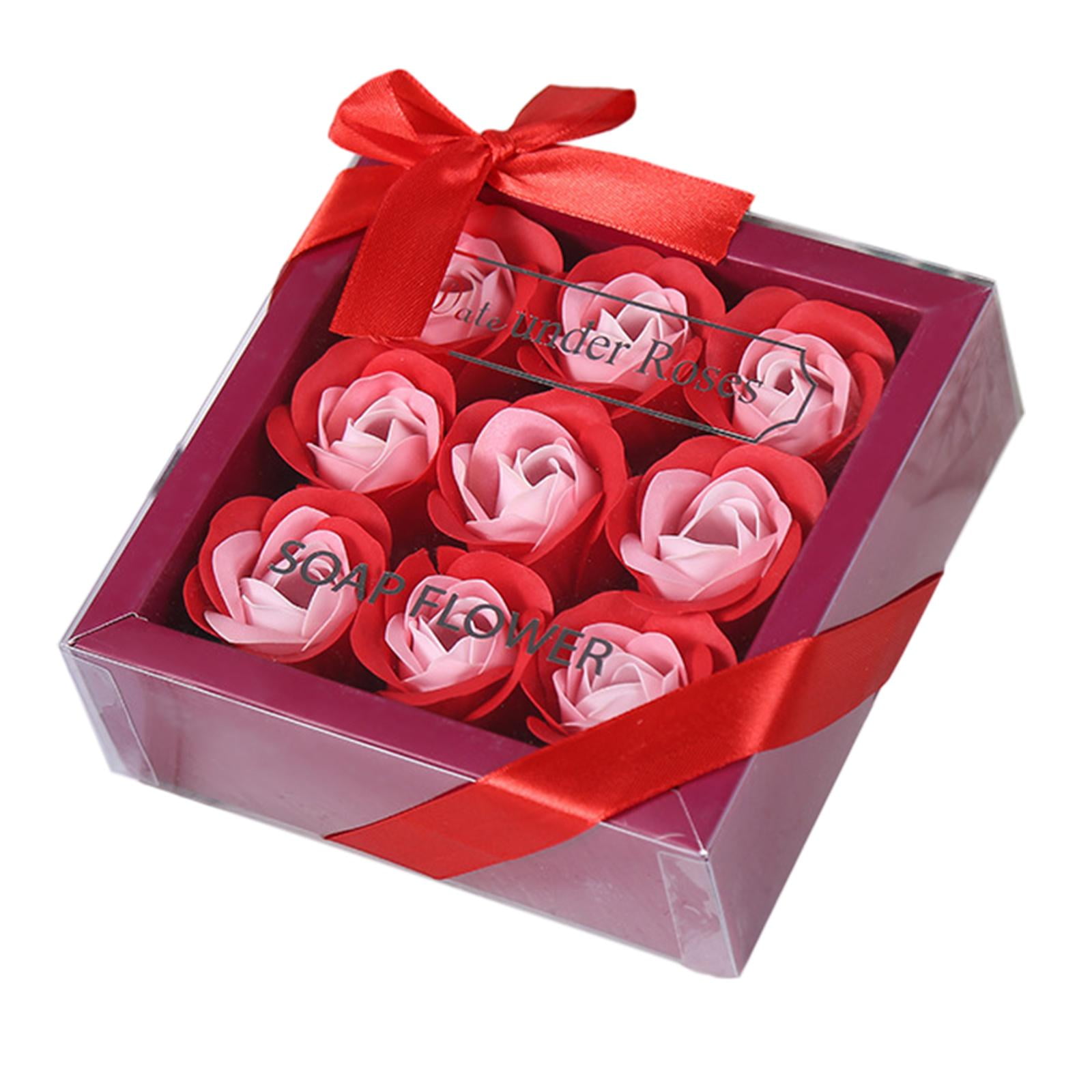 Tongina Scented Soap Rose Flower with Square Gift Box Anniversary Gift ...