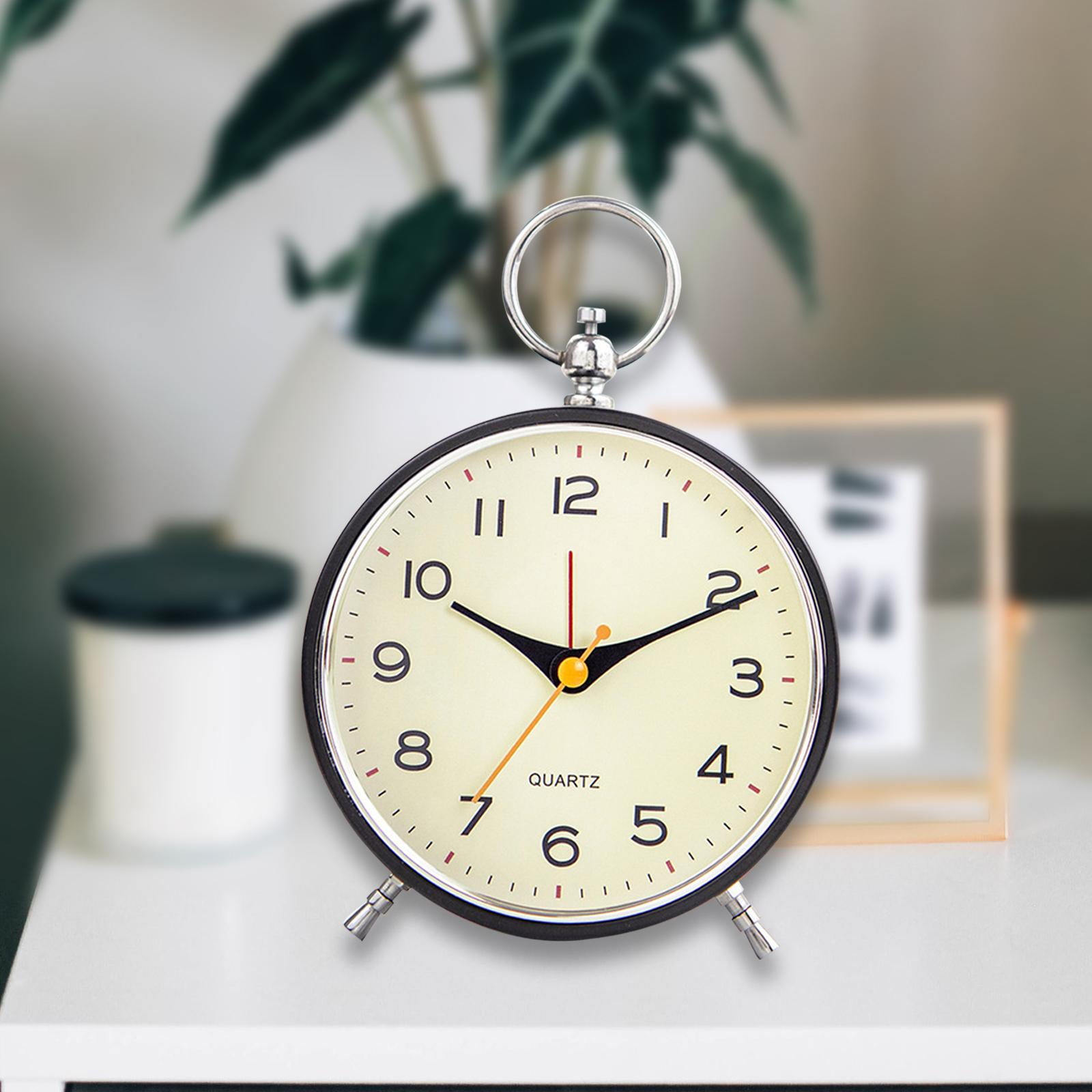 Tongina Silent Alarm Clock Analog Alarm Clock Mechanical Alarm Desk ...