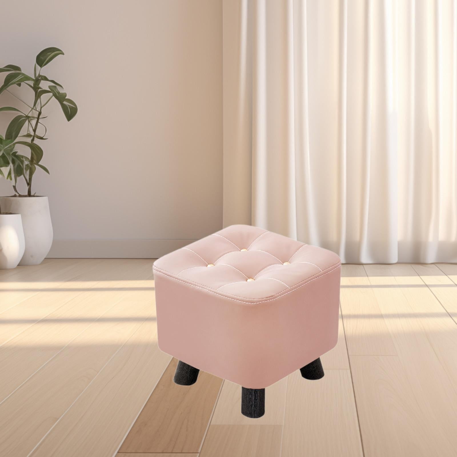 Tongina Small Footstool Ottoman Stool Stylish Stable Foot Rest Stool ...