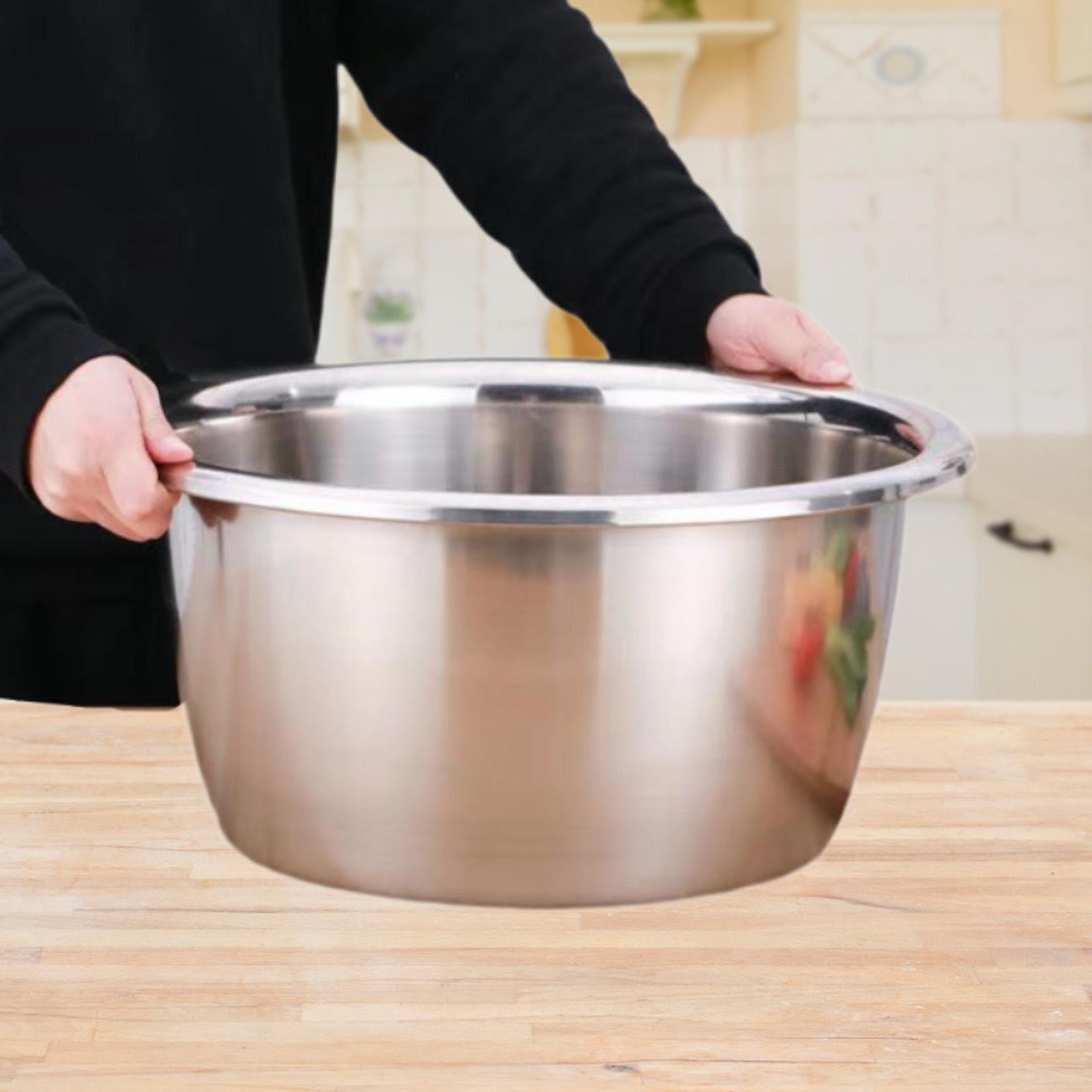 Tongina Stainless Steel Basin Dish Tub Thicken Cooking Washing Large ...