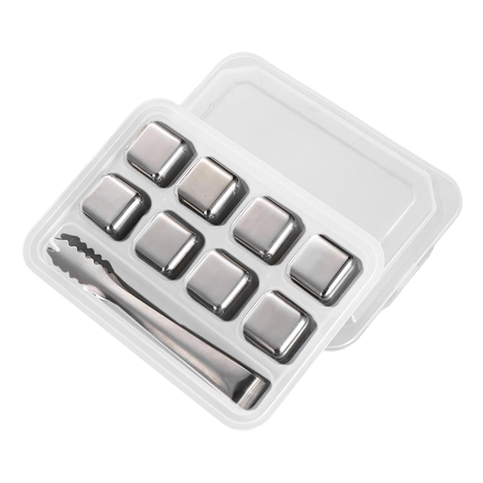 Tongina Stainless Steel Ice Cubes Quickyly Cooling Food Grade Drinks ...