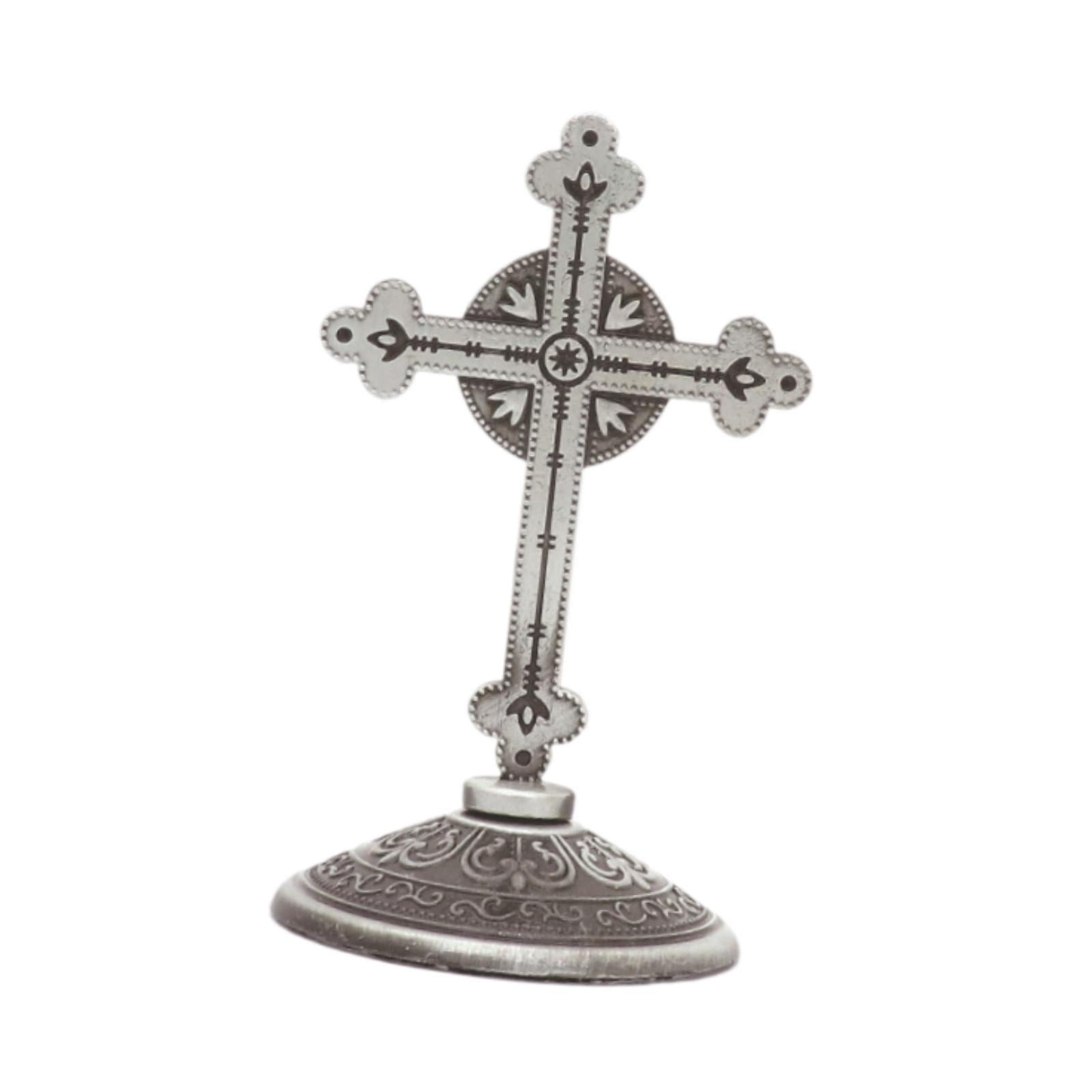 Tongina Standing Cross Figurine Cross Statue Tabletop Ornament ...