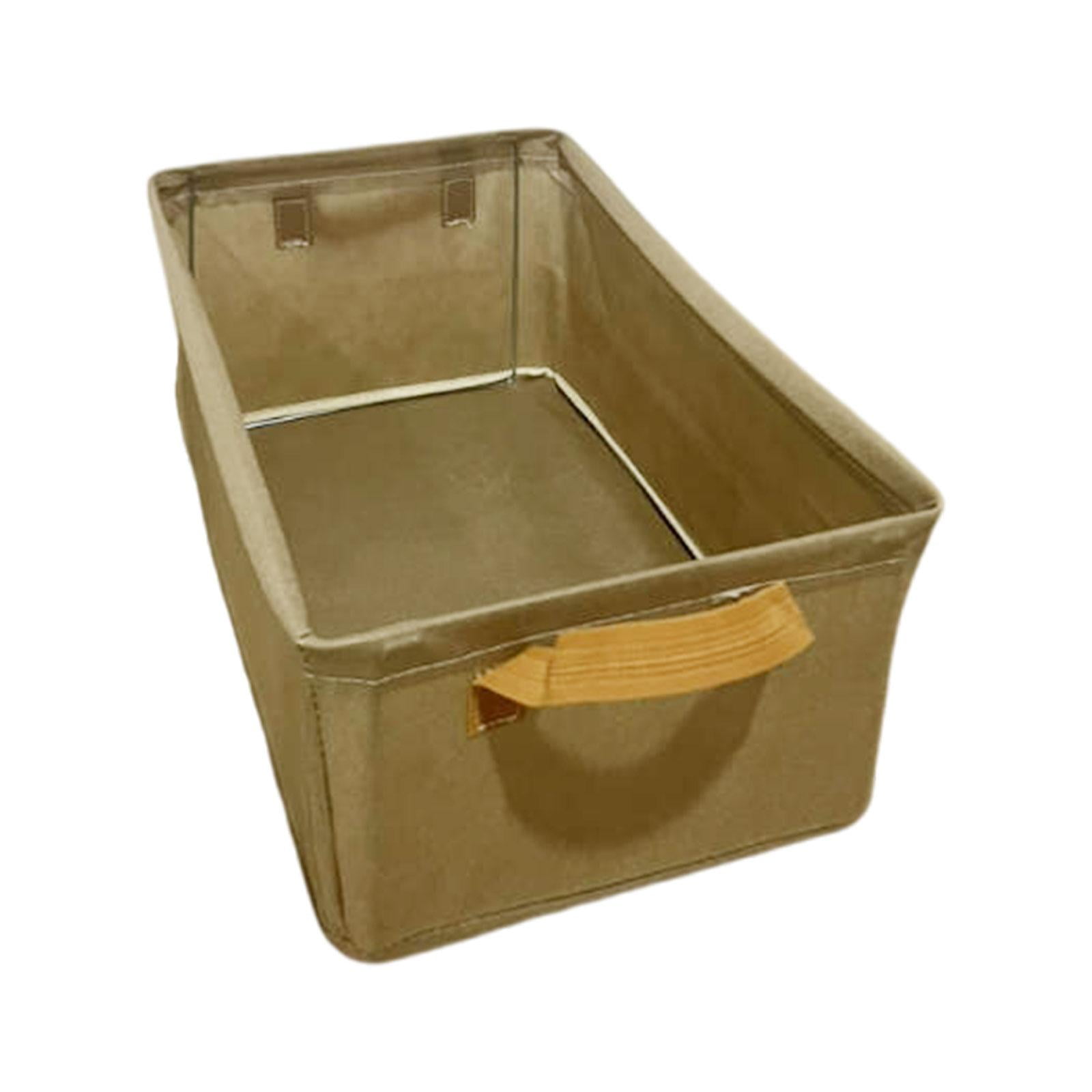 Tongina Storage Basket Containers, Foldable Rectangular Fabric Storage ...