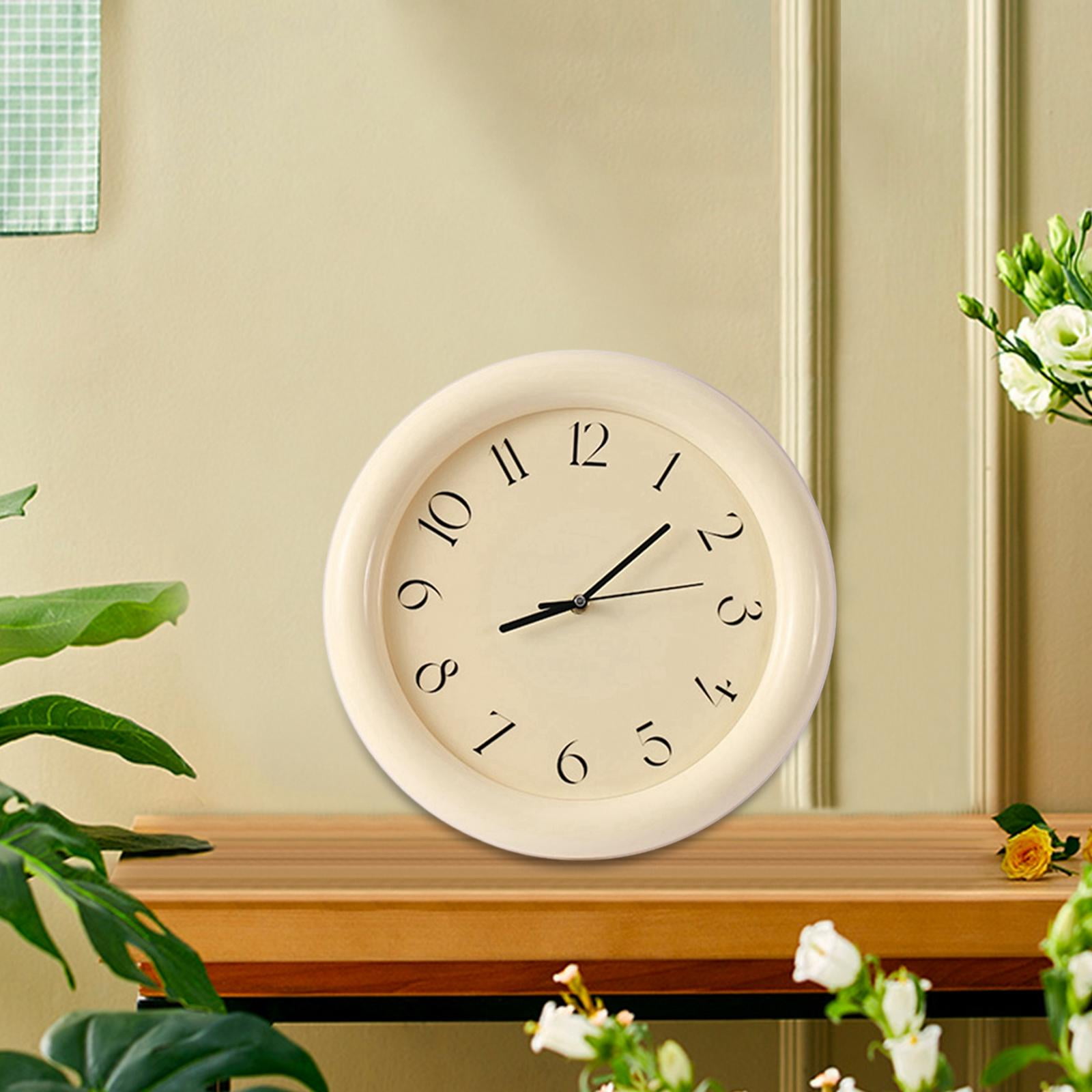 Tongina Wall Clock Mute Clock Modern Silent Rustic Fashion Round Time ...