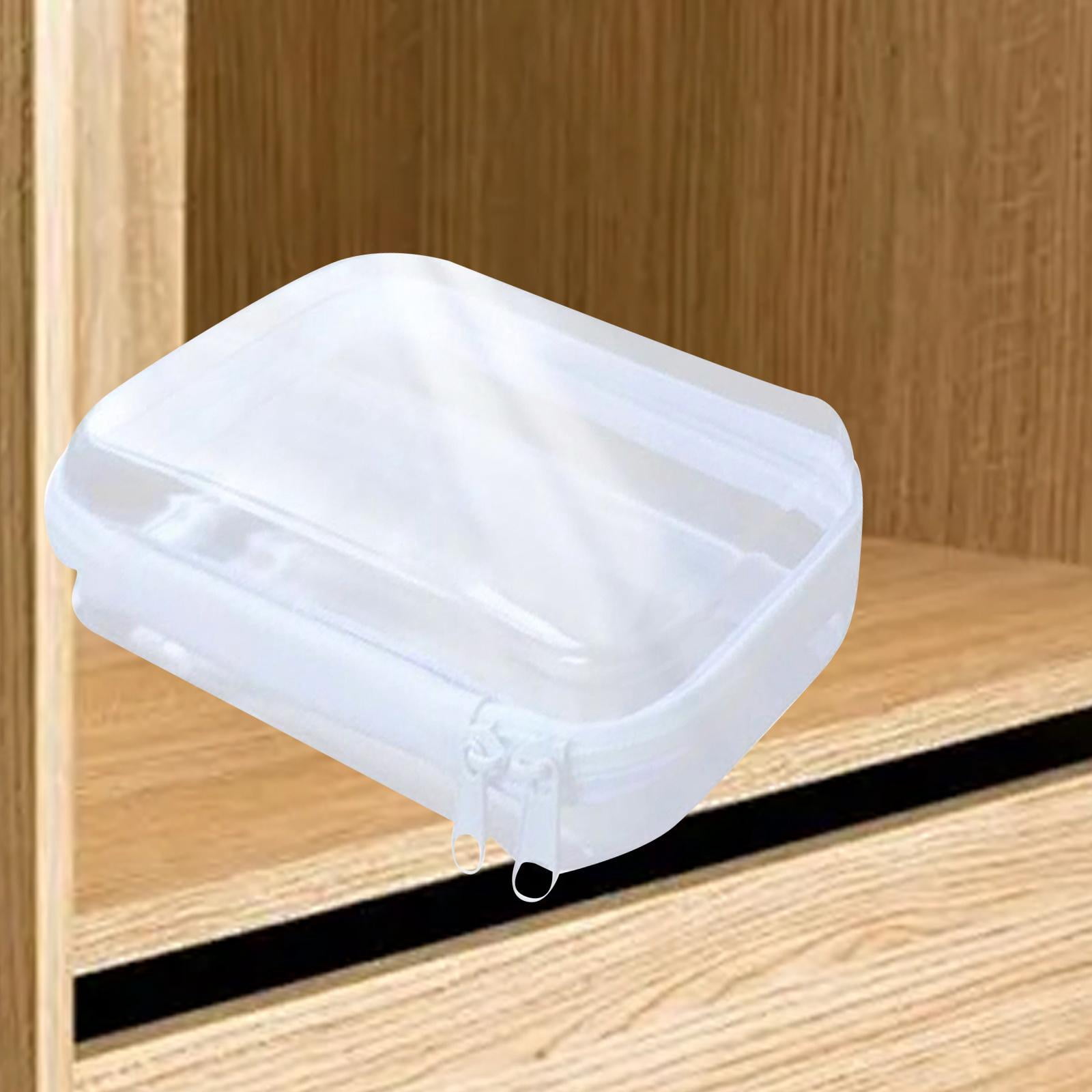 Tongina Zippered Hard Pouch Cosmetic Bag with Zipper Organizing Travel ...