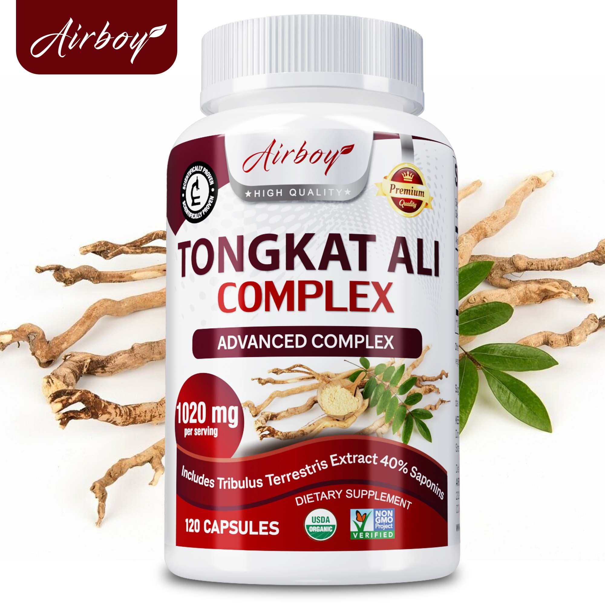 Tongkat Ali - Strong Natural Testosterone Booster, Support Energy ...
