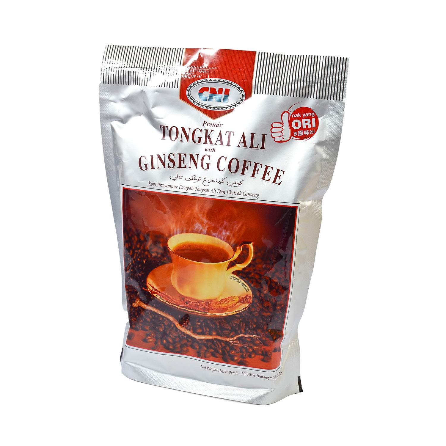 Tongkat Ginseng Coffee 20 Sachets New Packaging ( 1 Box ) - Walmart.com