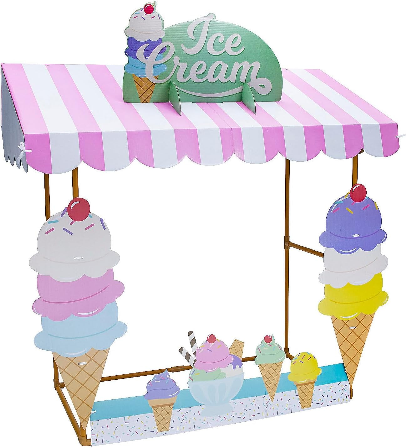 Tongou Ice Cream Tabletop Hut with Frame - 2 Pc - Walmart.com
