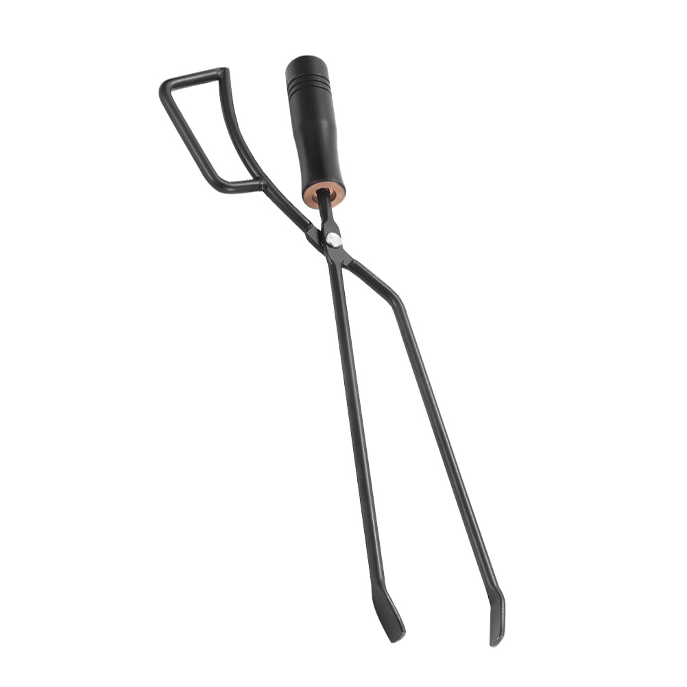 CIMAXIC Iron Charcoal Plier with Wood Handle for Camping and Picnics ...