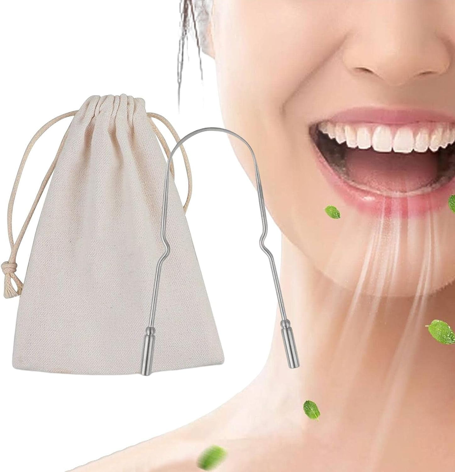 Tongue Cleaner - Stainless Steel Cleaning Scraper for Tongue - U-Shaped ...