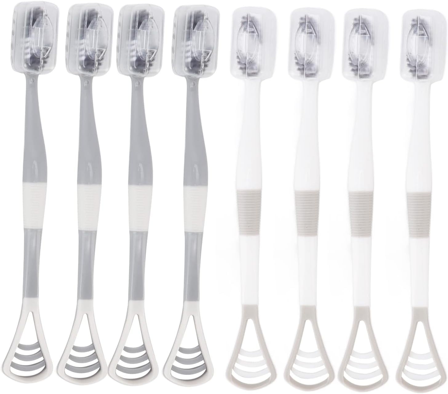 Tongue Cleaning Brush, 2 in 1 Tongue Cleaning Brush Ergonomic Breathing ...