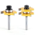 Tongue and Groove Router Bit Set 1/4 Inch Shank - 2pcs Router Bits for ...