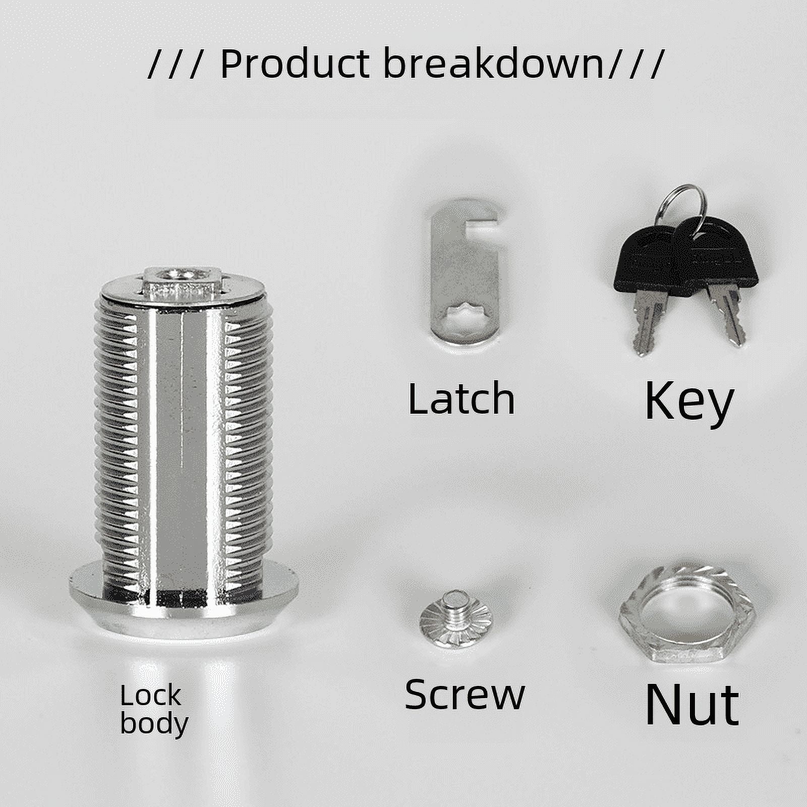 Tongue Lock Round Lock Letter Box Lock Iron Cabinet Lock Cylinder File ...