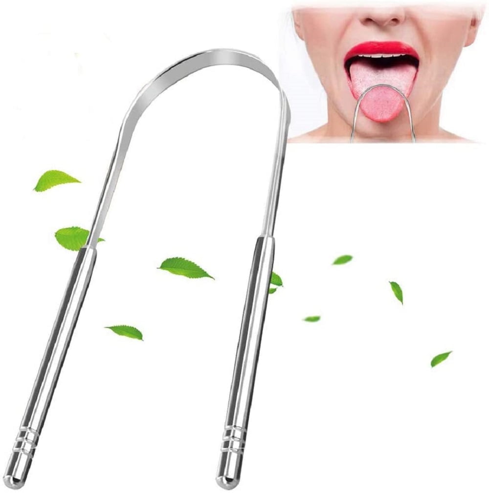 Tongue Scraper (2 pack ) Tongue Cleaner, Scrapers for Adults and Kids ...
