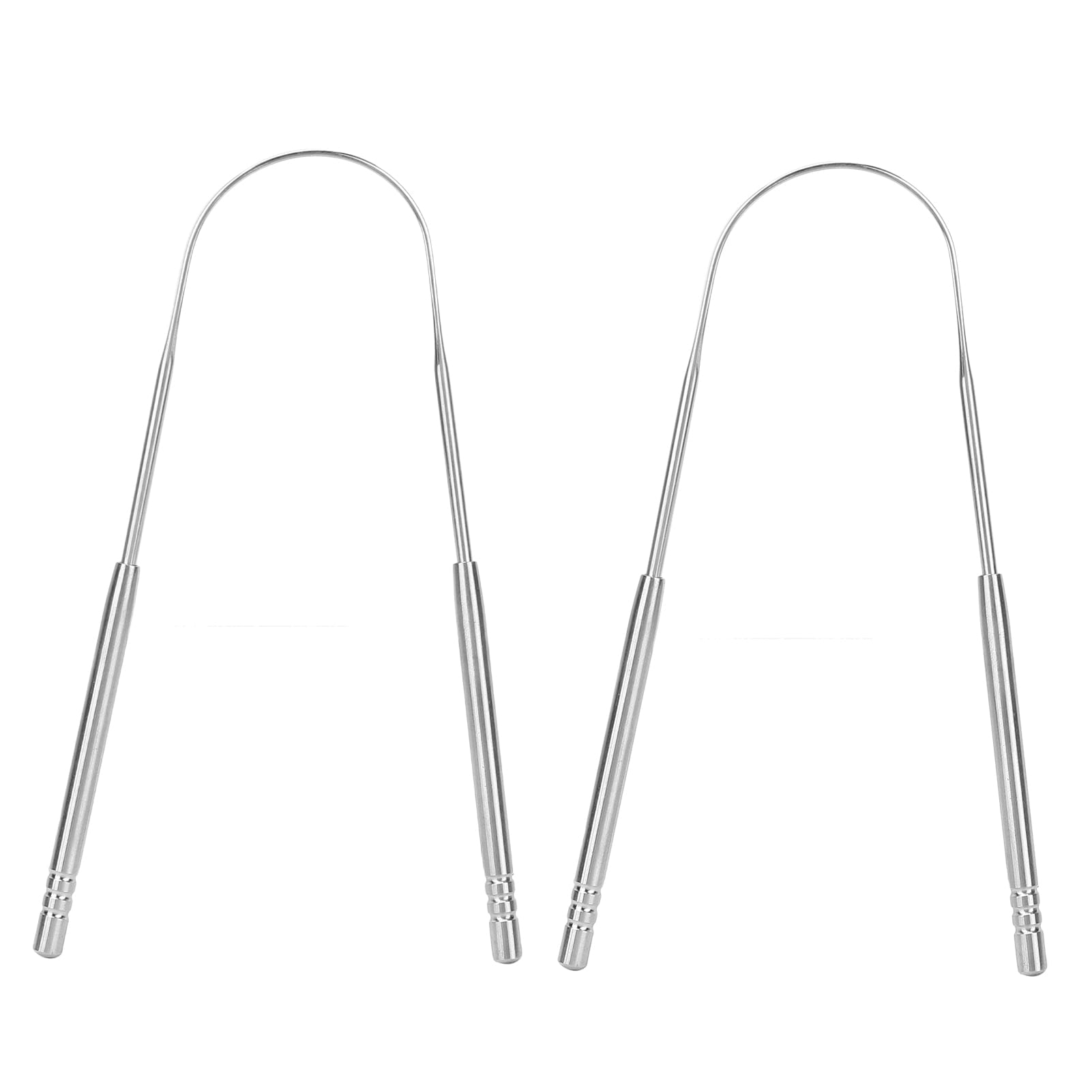 Tongue Scraper, U Shaped Stainless Steel Tongue Scraper Bad Breath ...