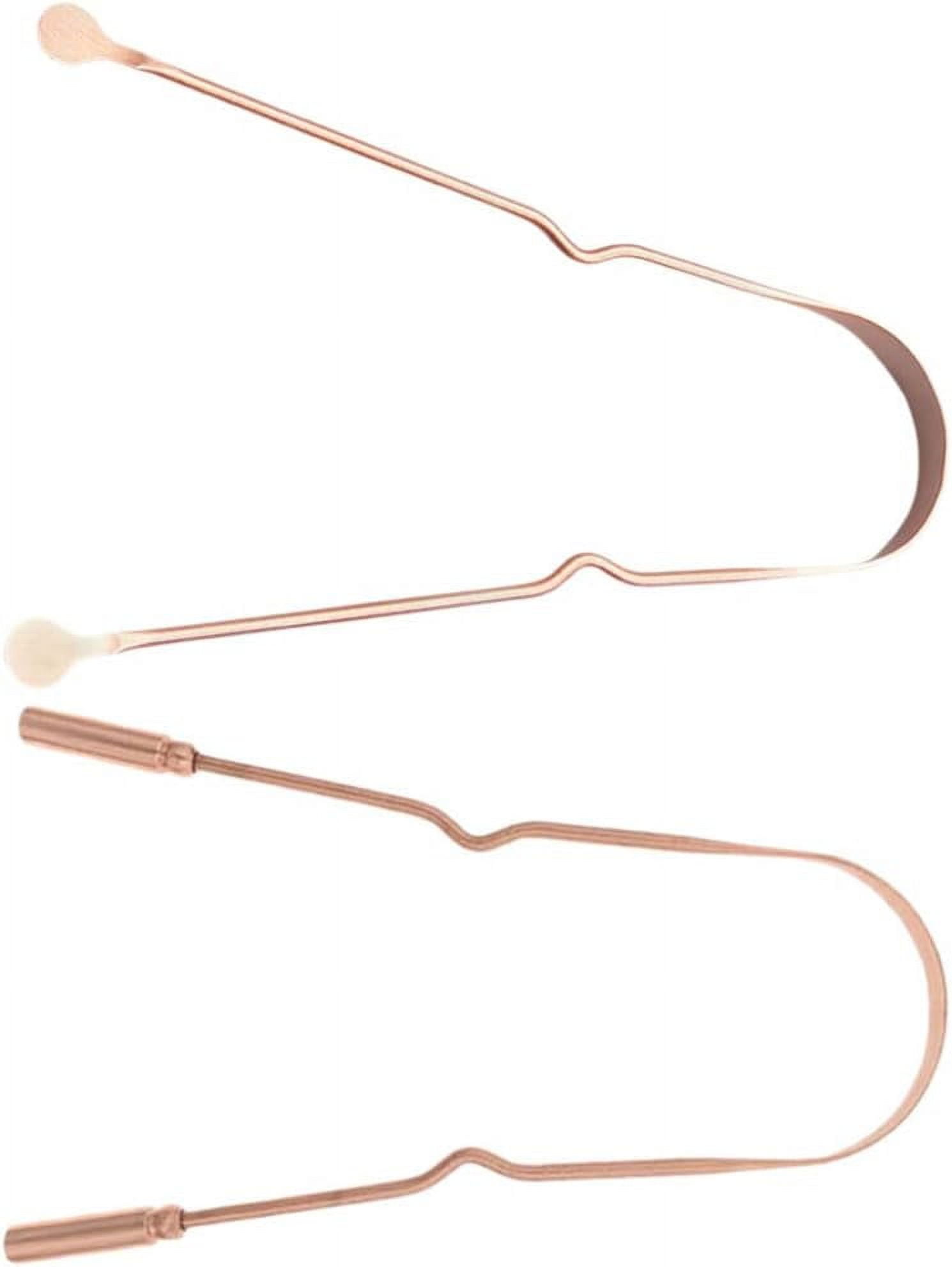 Tongue Scraper for Adults: 2Pcs Copper Tongue Scrapers Tongue Cleaner ...