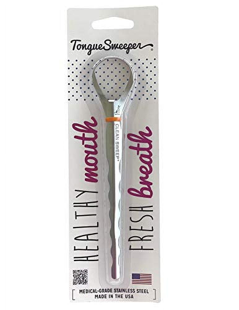 Tongue Sweeper Model T Medical Grade, Stainless Steel Tongue Cleaner ...