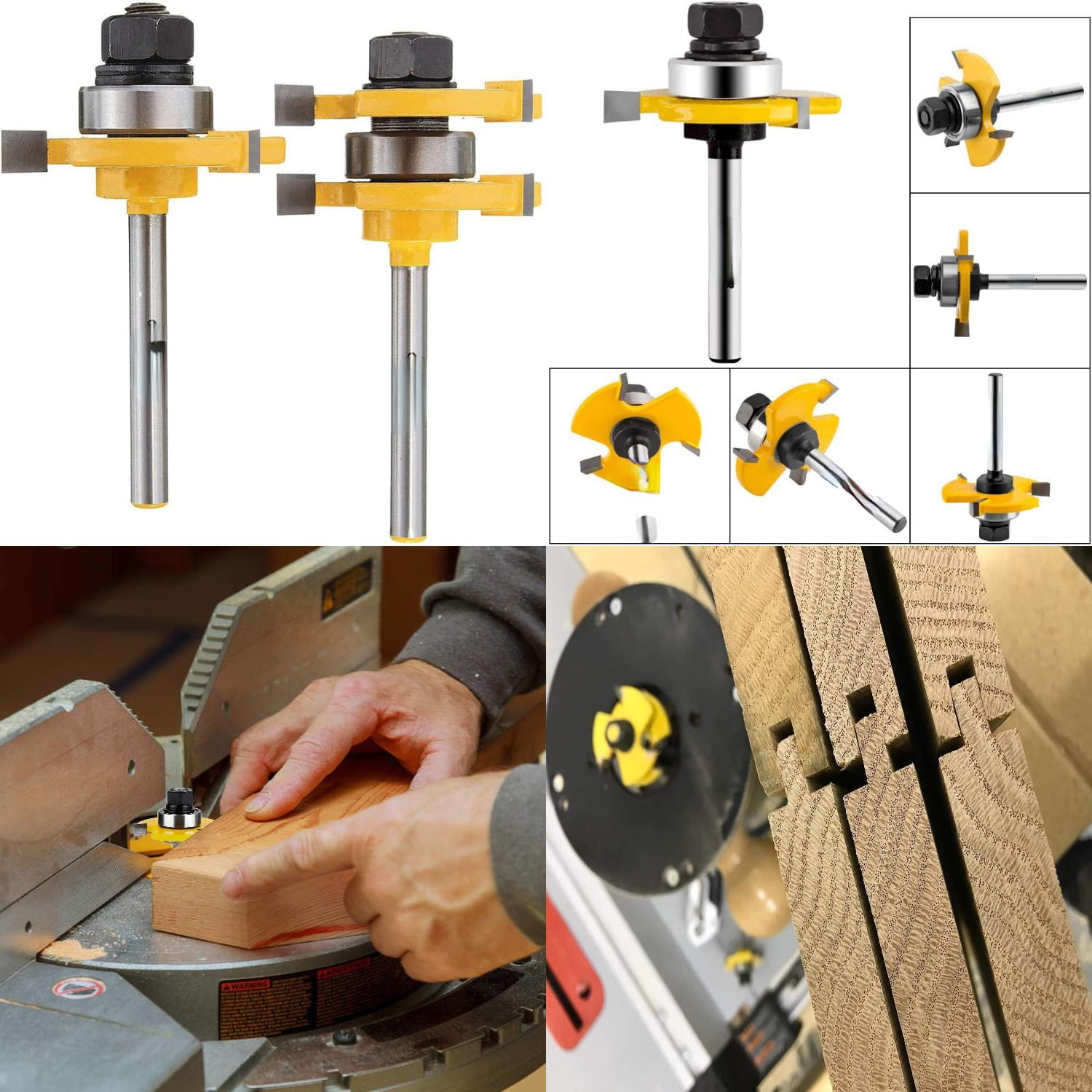 Tongue and Groove Router Bit Set 1/2 Shank SellyOak Tongue Groove ...
