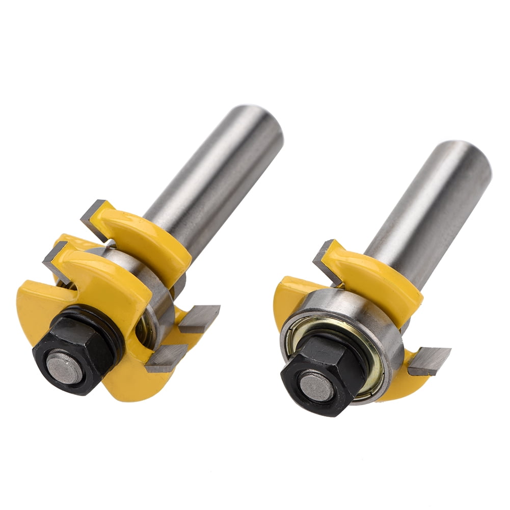 Tongue and Groove Router Bits with 3 Cutting Edges Woodworking Milling ...