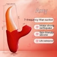 Tongue Simulating Vibrator With Wireless Control Female Masturbation