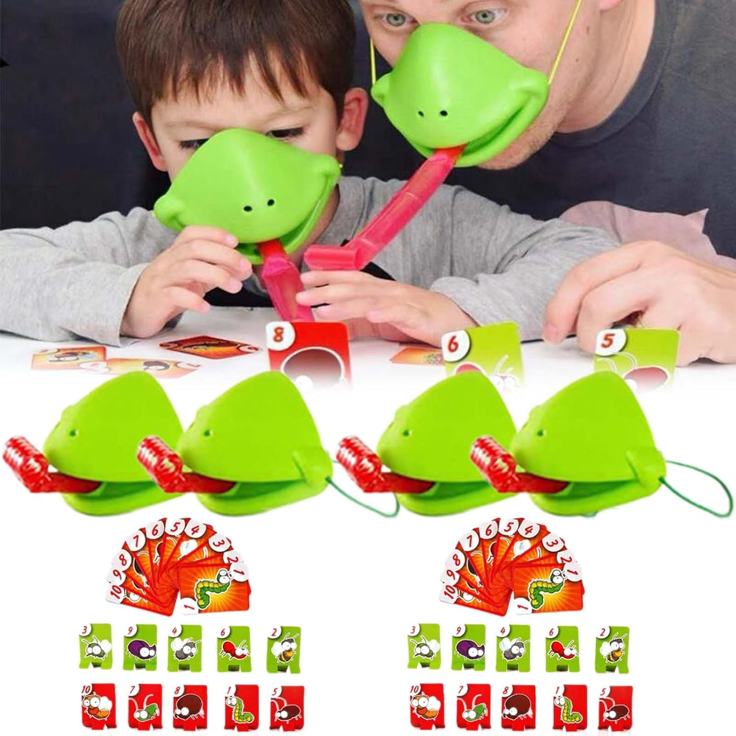 Tongues Out Game, Lizard Tongue Game, Insect Cardboard Included ...