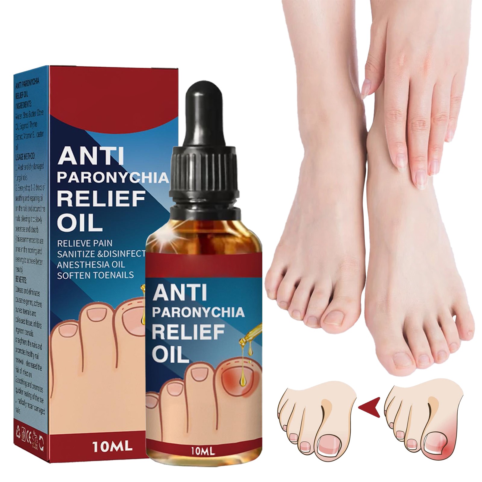 Tongzeng 2packs Foot Masks,Toenail Anti Paronychia Oil 2024 Anti ...