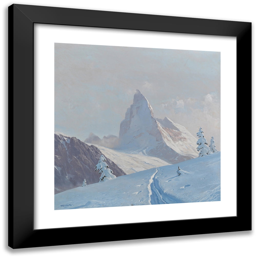 Toni Haller 12x12 Black Modern Framed Museum Art Print Titled - A View ...