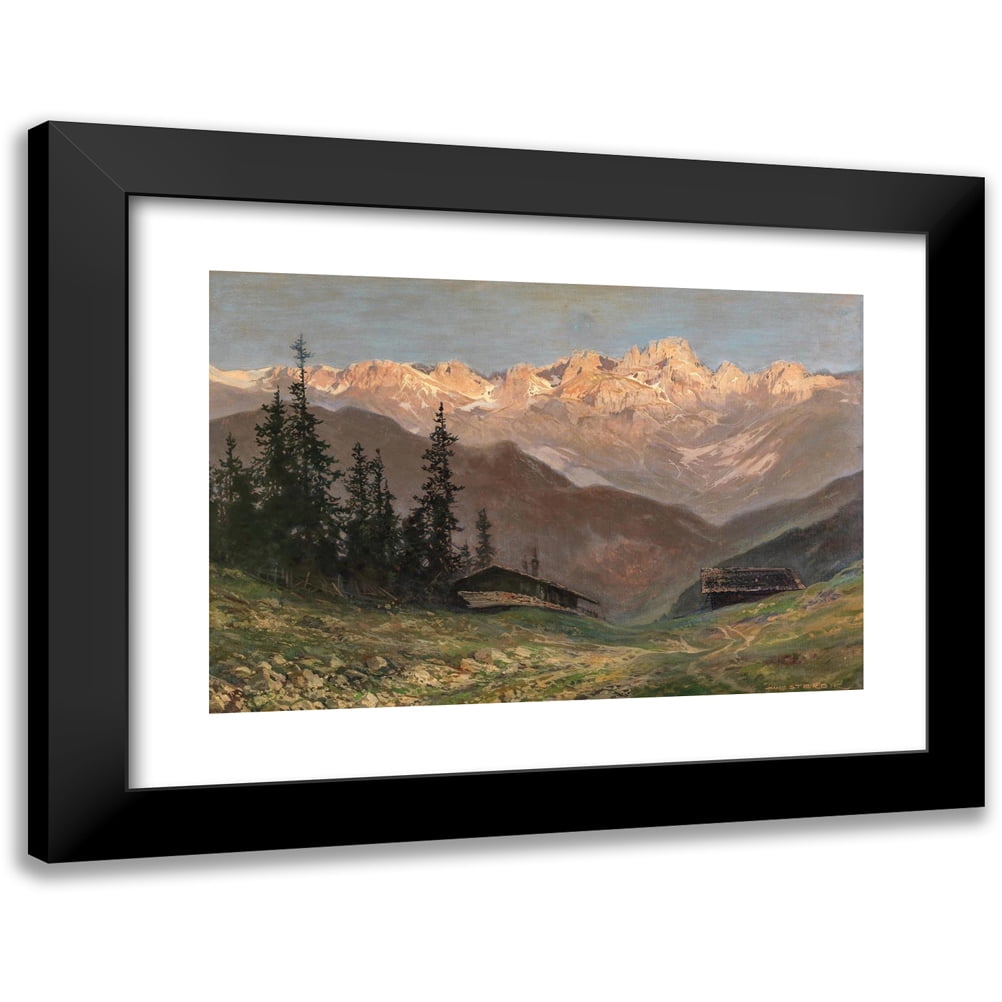 Toni Haller 14x11 Black Modern Framed Museum Art Print Titled - Evening ...