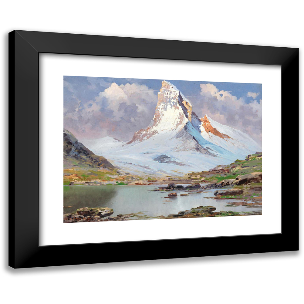 Toni Haller 24x19 Black Modern Framed Museum Art Print Titled - View of ...