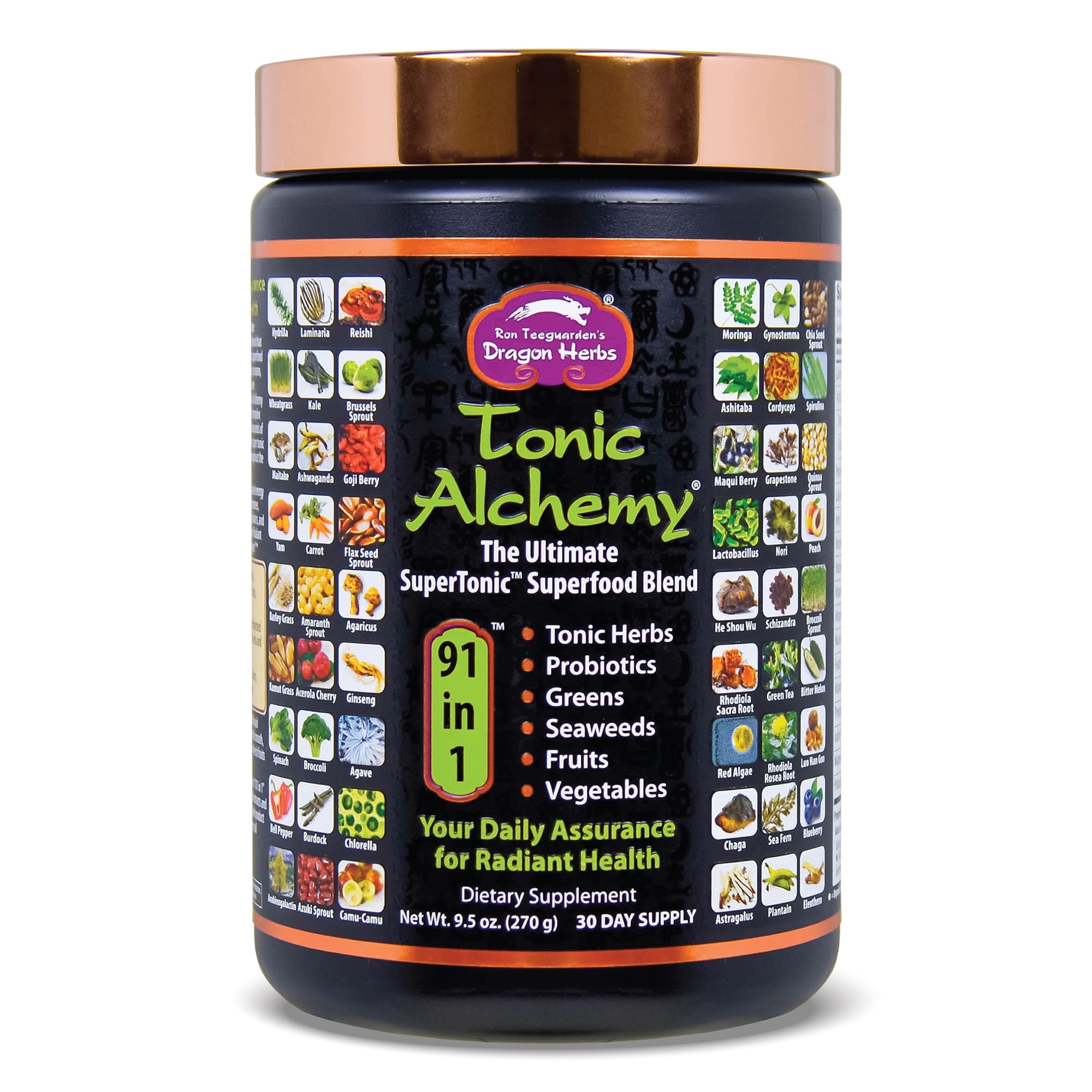 Tonic Alchemy Superfood Greens Powder with 91 Ingredients - Walmart.com