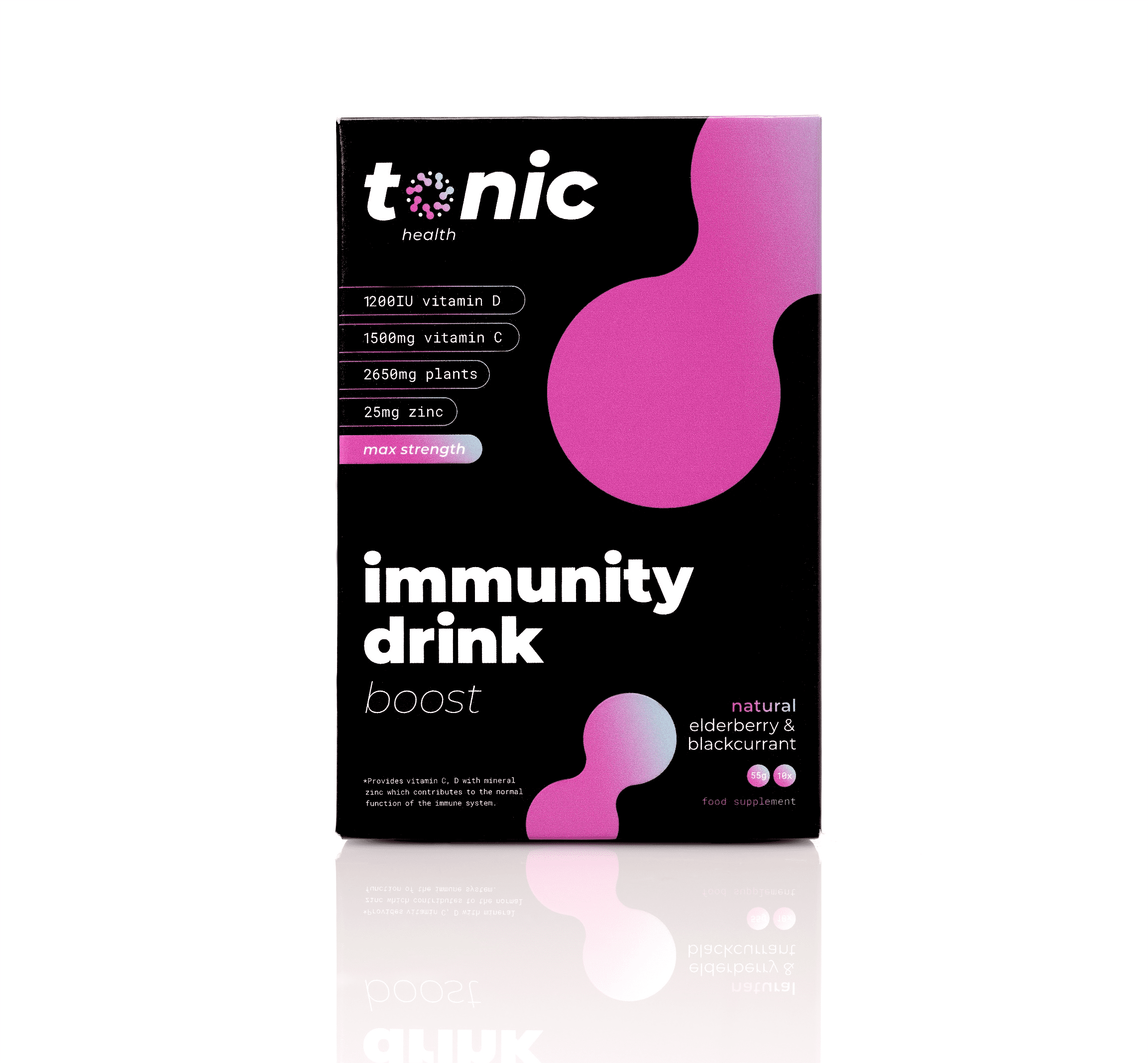 Tonic Health Boost Immunity Drink, Elderberry & Blackcurrant, Max ...